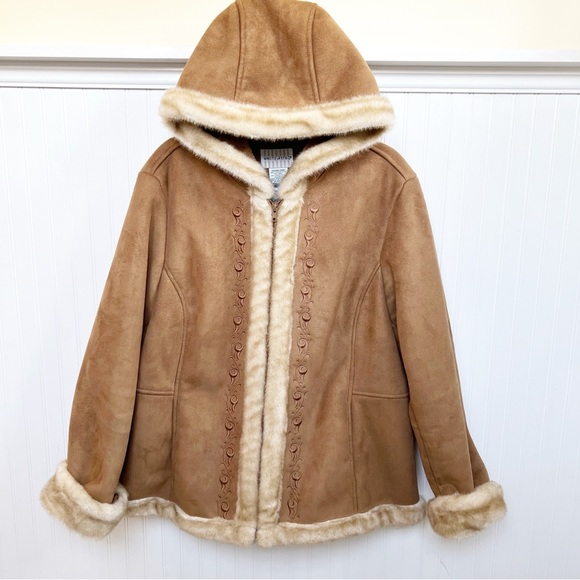 White Stag | Jackets & Coats | White Stag Vintage Tan Faux Suede Fur ...